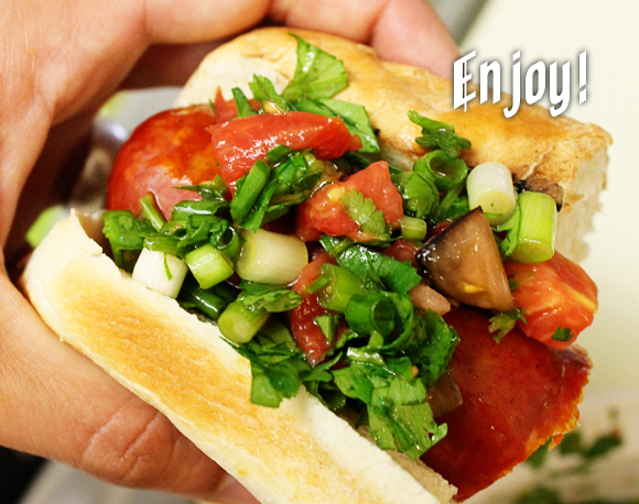 Choripan with Pebre – My Friend Staci